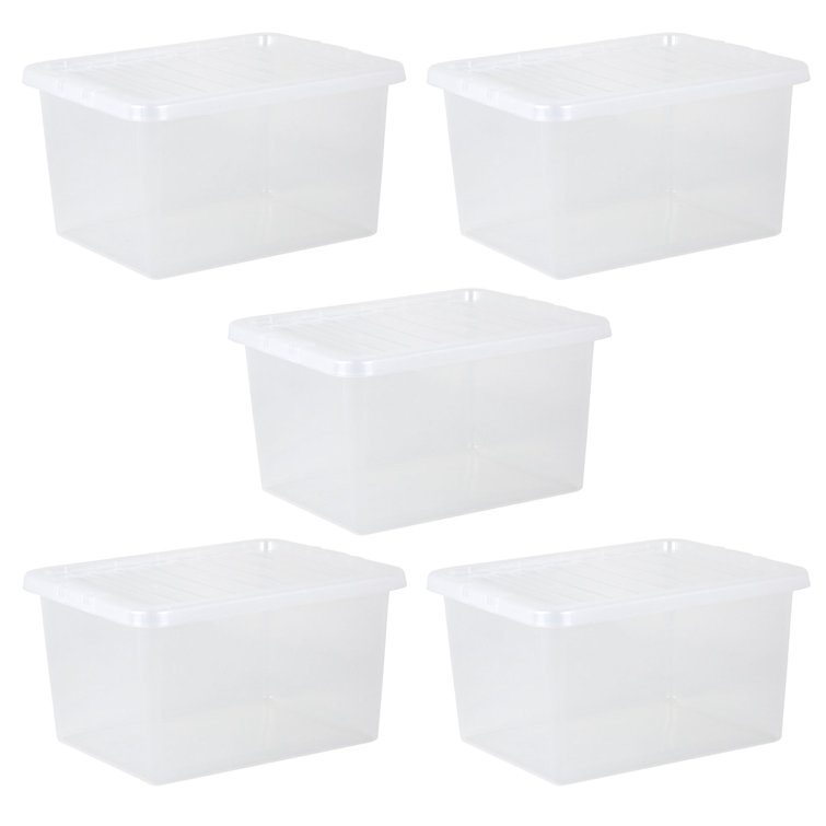 Rebrilliant Wham Crystal 31L Plastic Storage Box & Lid Clear | Wayfair.co.uk